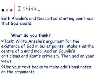 The ontological argument | PPT | Agnosticism | Religion & Spirituality