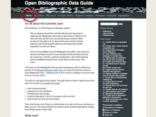 The open bibliographic data guide david kay (sero consulting), paul miller (cloudofdata) | PPTX ...