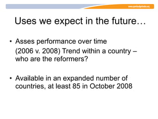 The open budget index | PPT