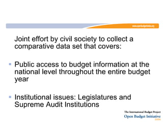 The open budget index | PPT