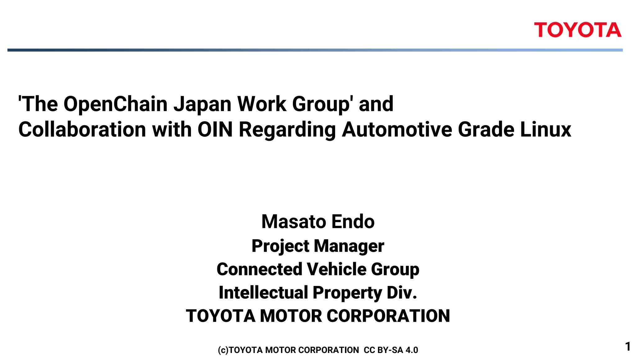 Toyota and Strategic Collaboration with the Community | PDF