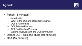 The Open Container Initiative (OCI) at 12 months | PPT