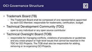 The Open Container Initiative (OCI) at 12 months | PPT
