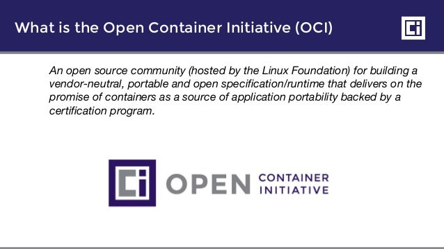 The Open Container Initiative (OCI) at 12 months