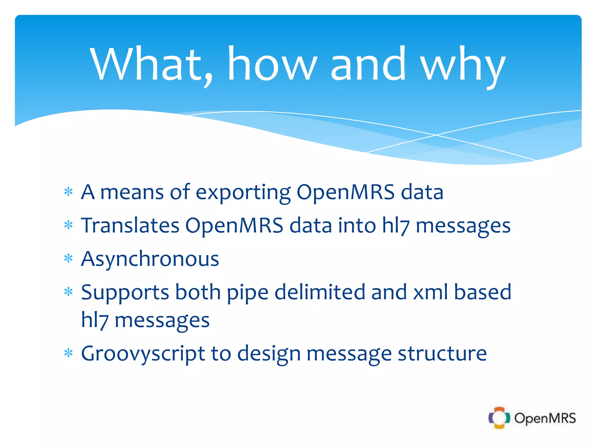 The open mrs hl7query module | PPTX