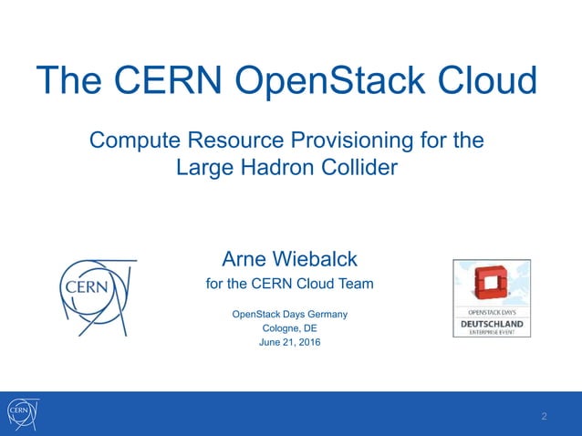 The OpenStack Cloud at CERN | PPT