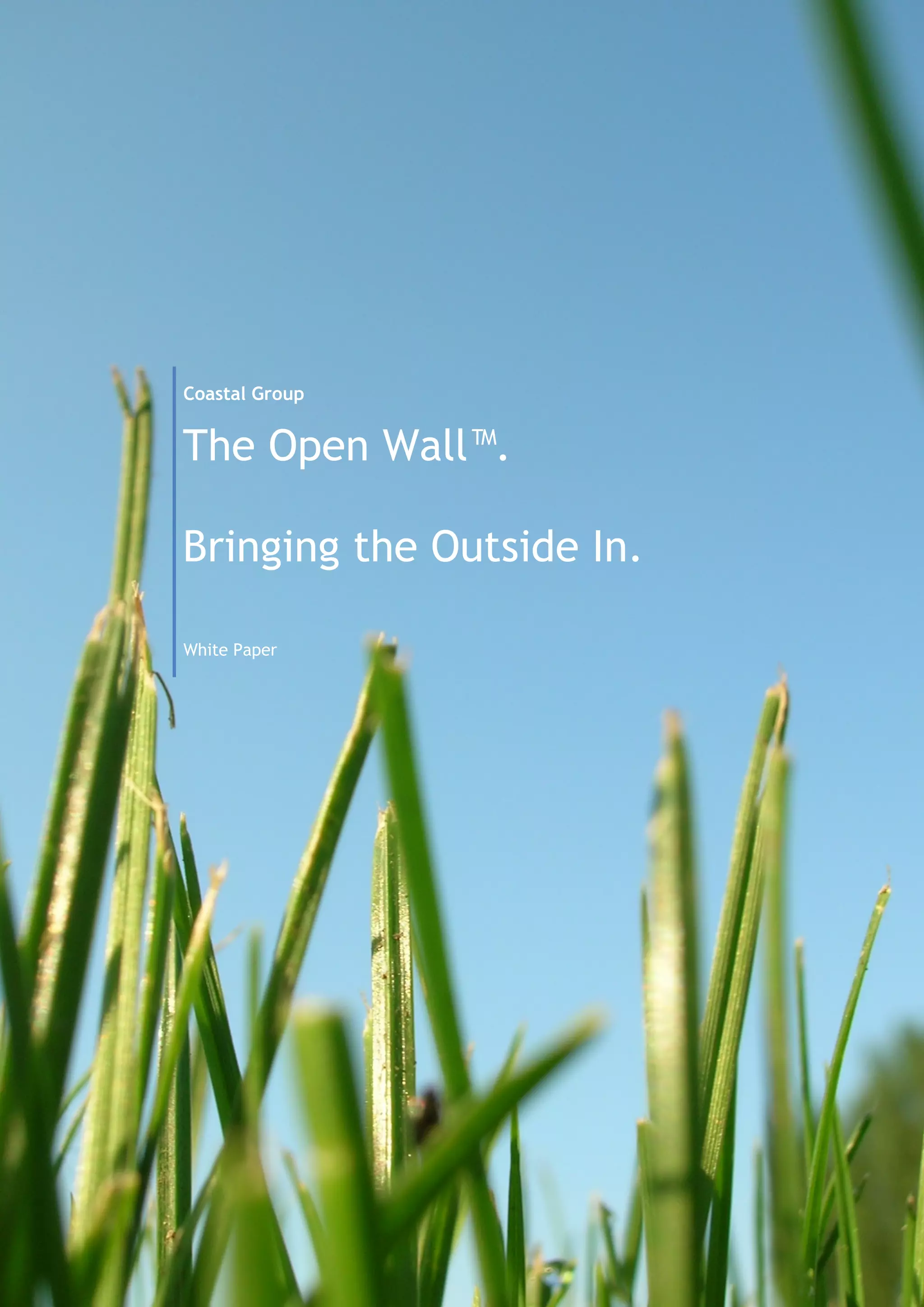 The open wall concept - bringing the outside in | PDF