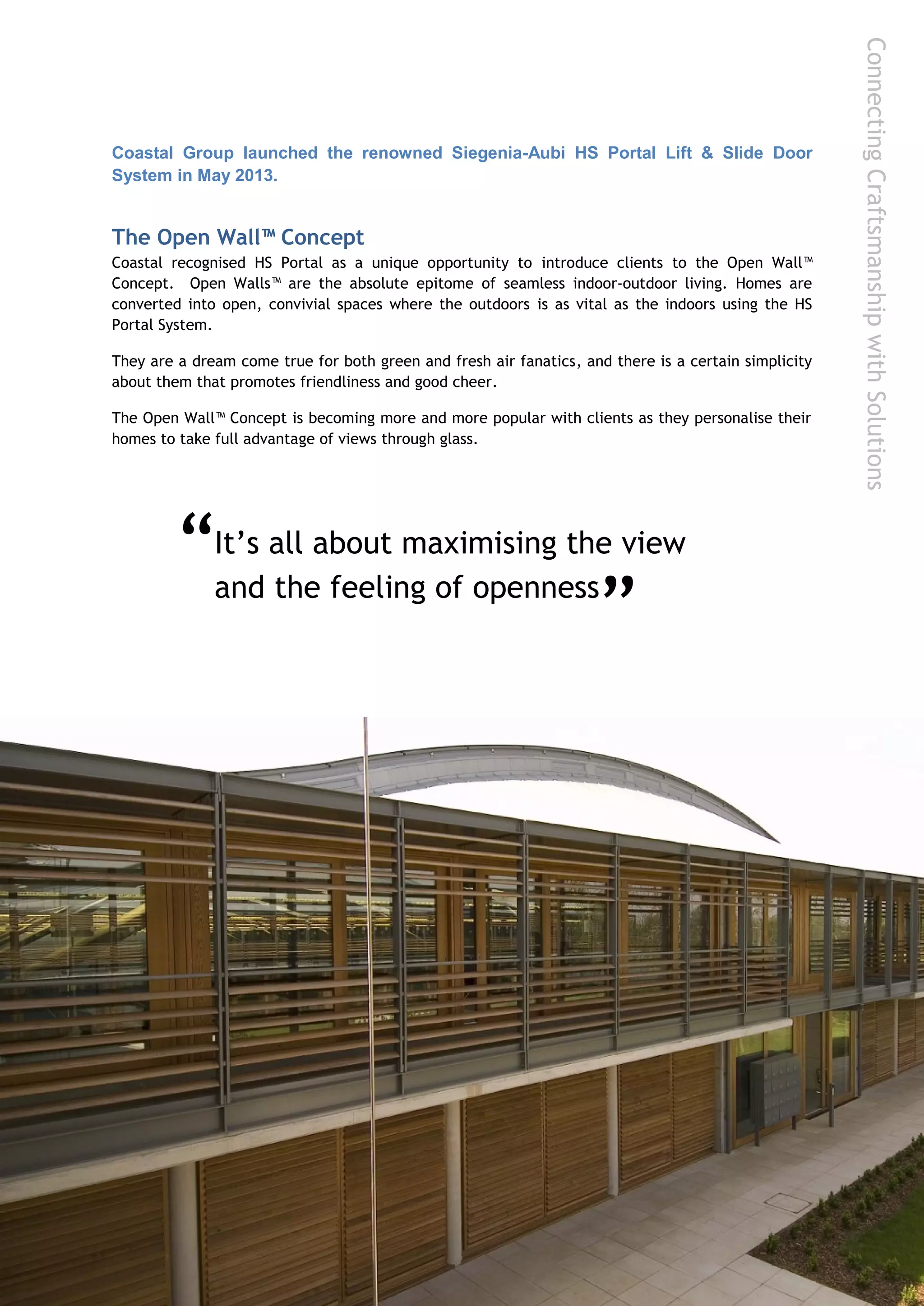 The open wall concept - bringing the outside in | PDF