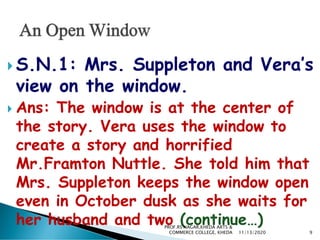 The Open Window Story