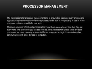 The operating system | PPT