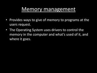 The operating system! | PPTX