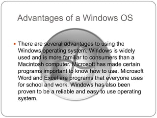 The operating system pres jay | PPTX | Operating Systems | Computer ...