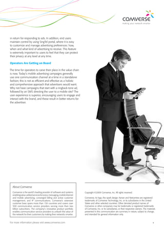 The operator's role in mobile advertising | PDF