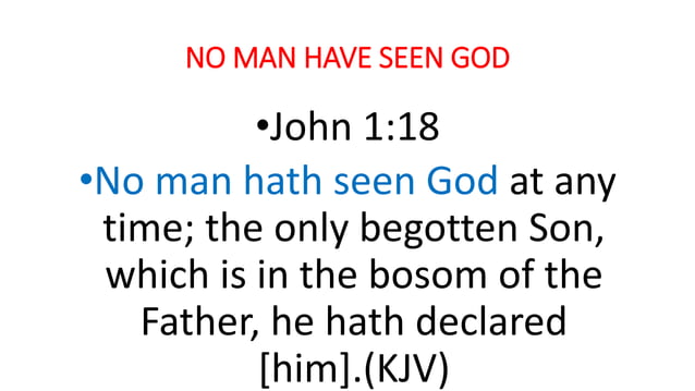 THEOPHANY AND CHRISTOPHANY (deeper life) | PPTX | Christianity ...