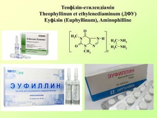Theophylline ethylenediamine, ephedrine hydrochloride | PPTX