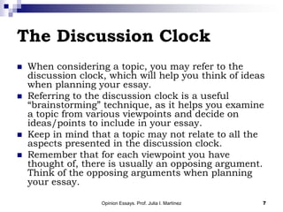 The opinion essay | PPT