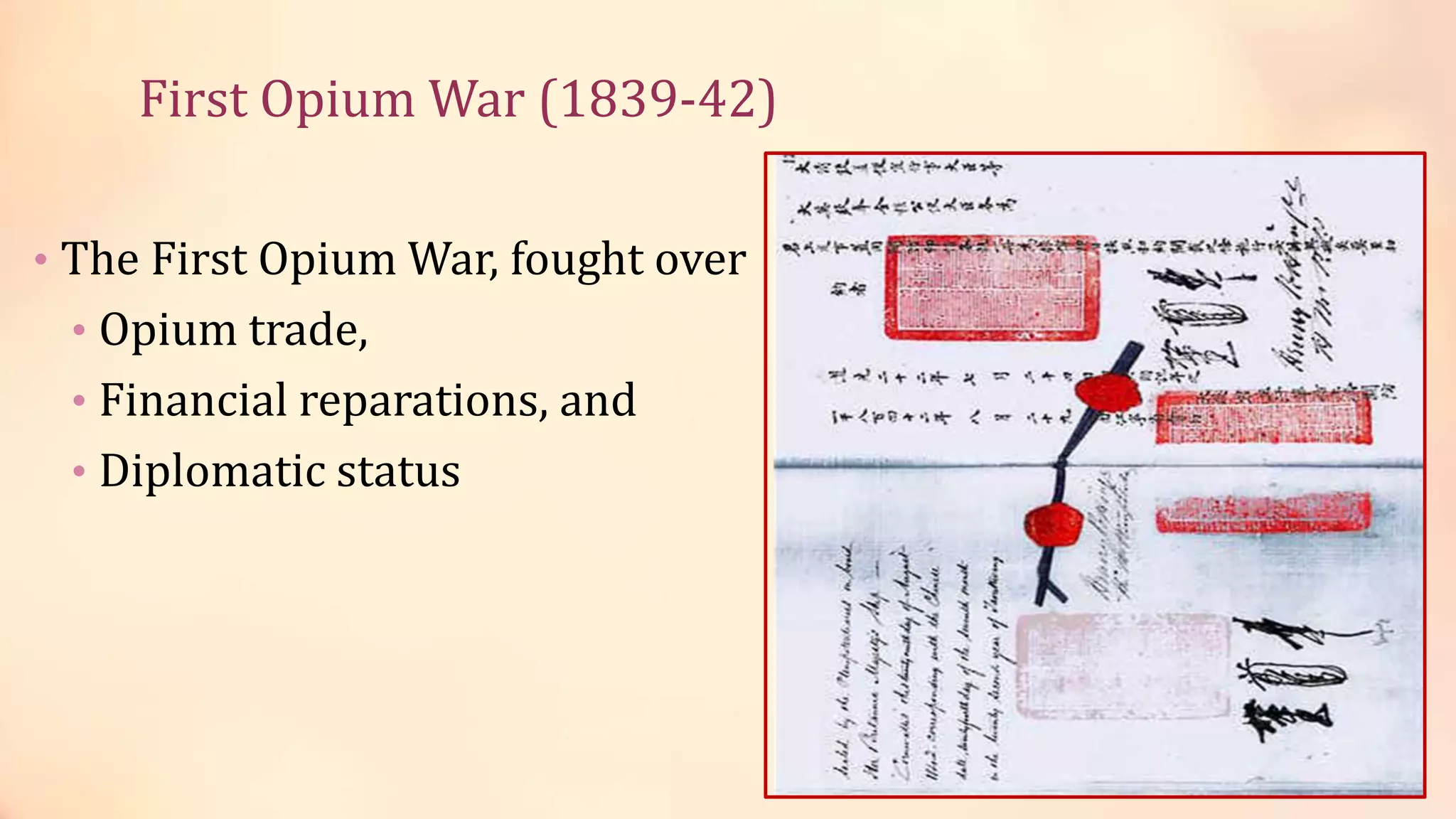 The opium wars | PPTX