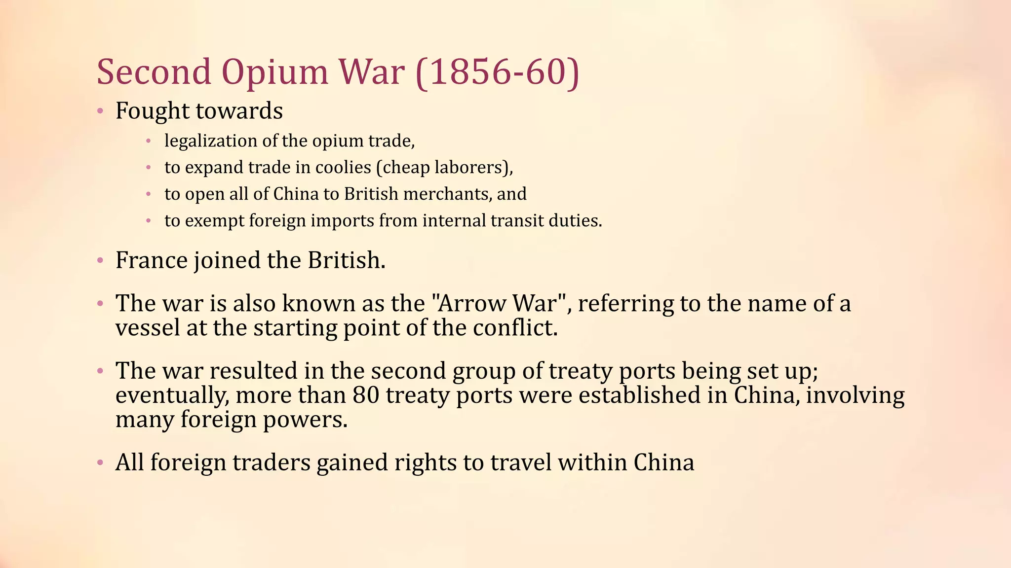 The opium wars | PPTX