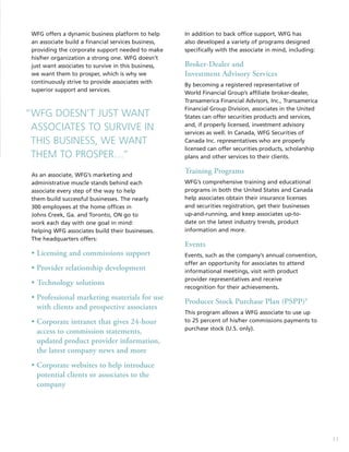 Why pursue a WFG business? | PDF | Financial Industry | Industries