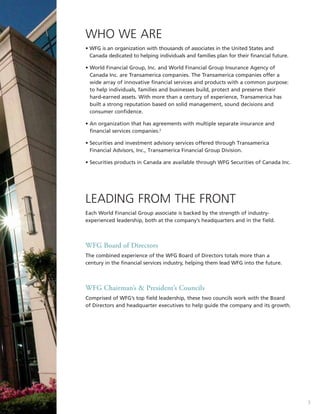 Why pursue a WFG business? | PDF | Financial Industry | Industries