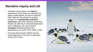 The opportunity of narrative inquiry for information literacy research ...