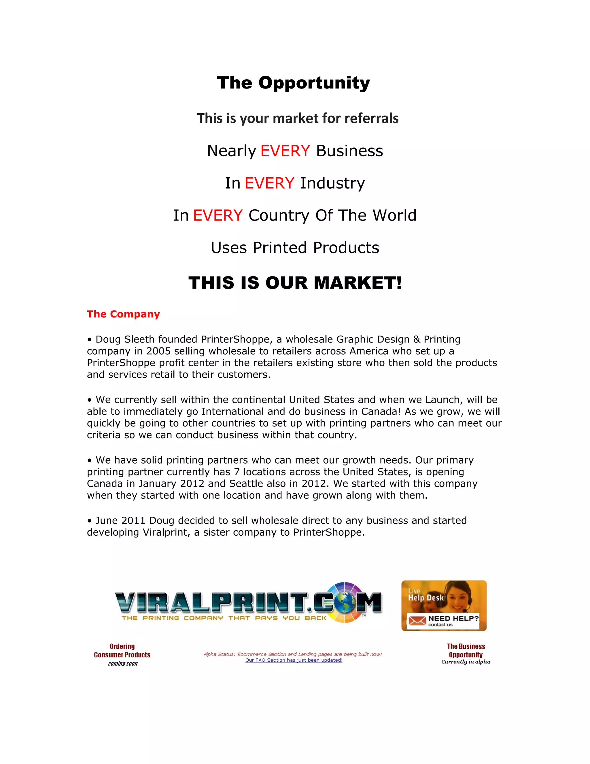 The Opportunity Viral Print | PDF