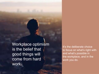 The Optimistic Workplace: A Book Visual Summary | PPT