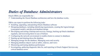 The oracle database architecture | PPTX