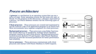 The oracle database architecture | PPTX