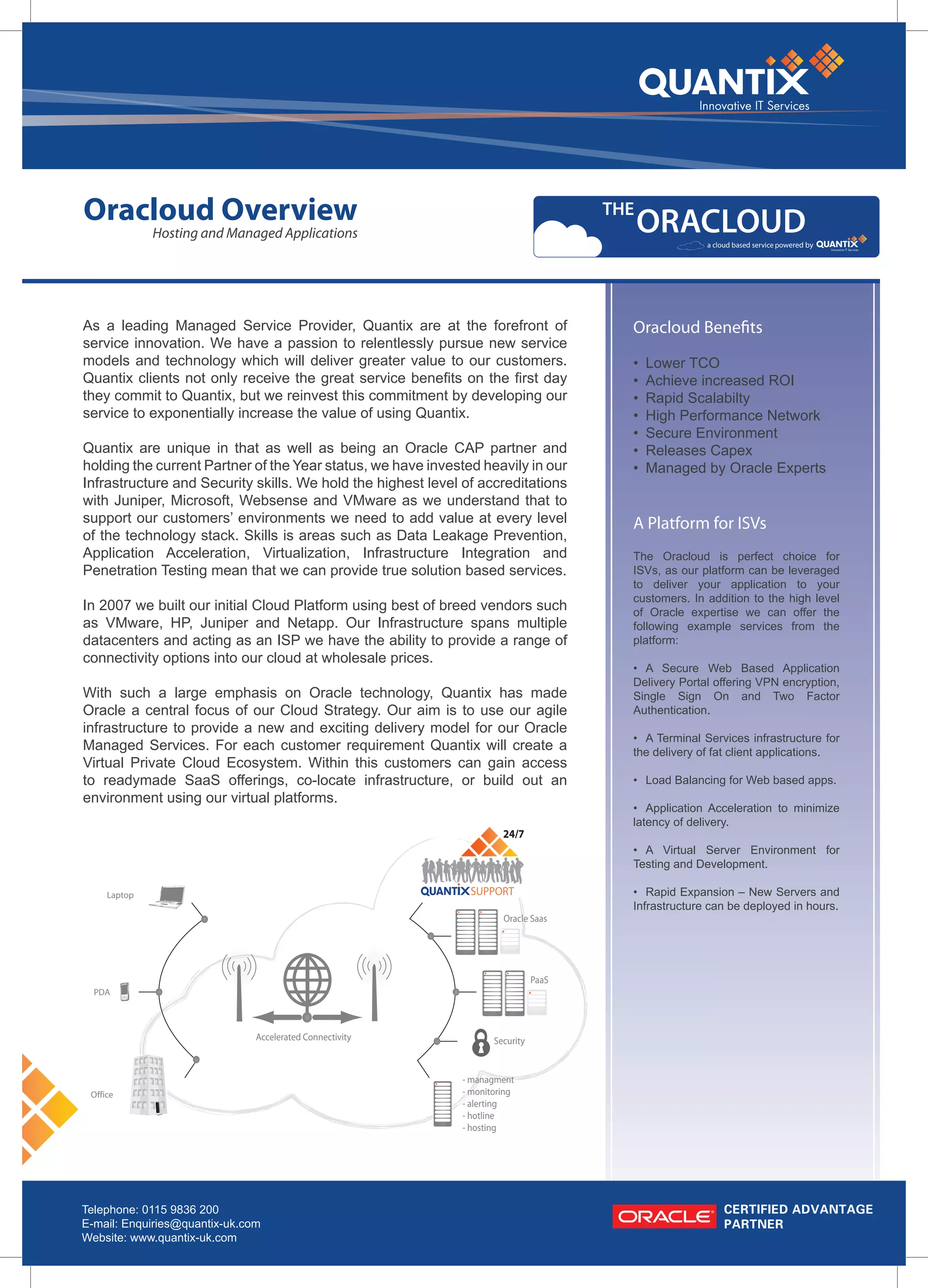 Quantix - The OraCloud | PDF