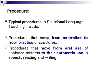 The oral approach and slt | PPT