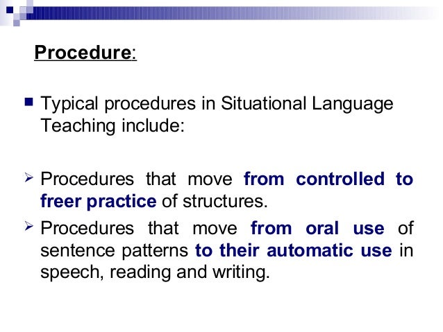 The oral approach and slt