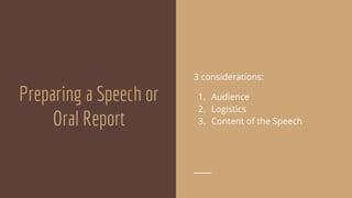 Oral Presentation | PPTX