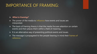Role of media in agenda setting | PPTX