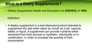 Dietary Supplements | PPT