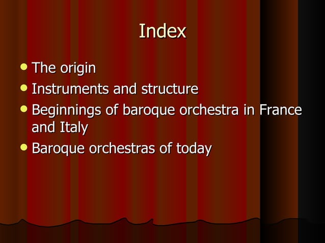 The Baroque Orchestra | PPT | Classical Music | Music