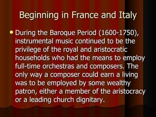 The Baroque Orchestra | PPT