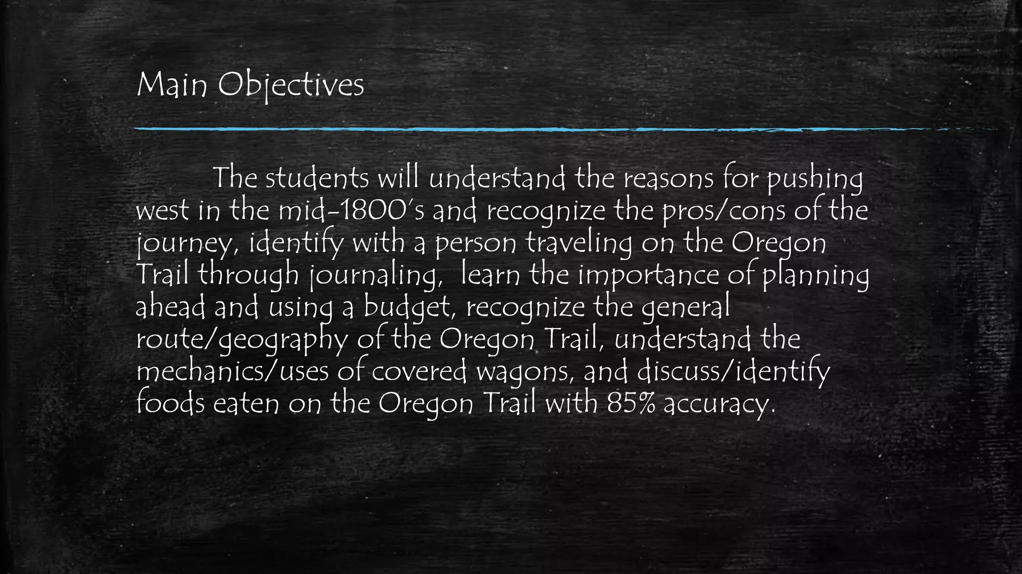 The Oregon Trail | PPTX