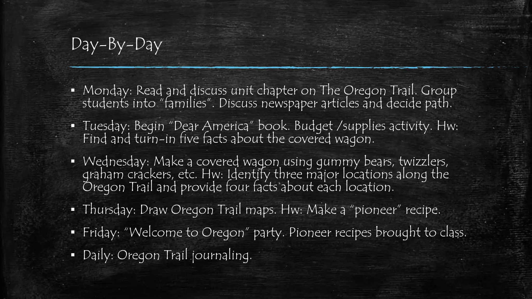 The Oregon Trail | PPTX