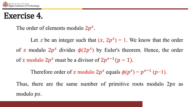 Theorem-66 The Existence of Primitive Roots.pptx | Physics | Science