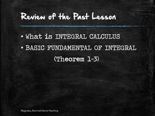 Theorem 4 of basic fundamental of integral | PDF
