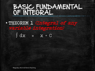 Theorem 4 of basic fundamental of integral | PDF