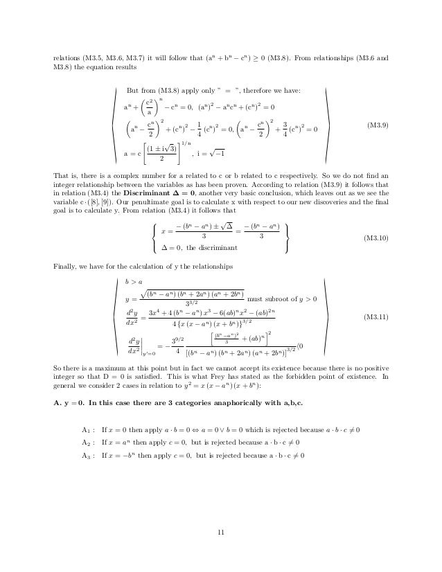 Proof of Fermat's Last Theorem (Using 6 Methods) | PDF