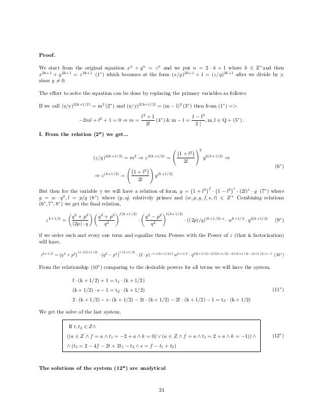 Proof of Fermat's Last Theorem (Using 6 Methods) | PDF