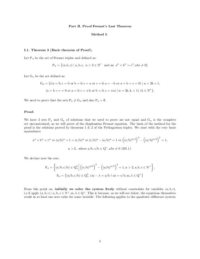 Proof of Fermat's Last Theorem (Using 6 Methods) | PDF | Physics | Science