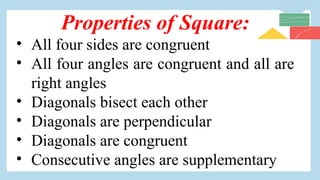 Theorems-on-Square for grade 9 junior high | PPTX