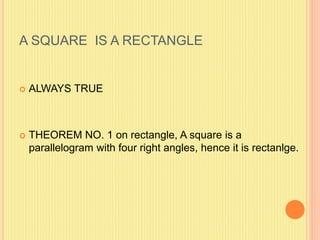 theorems on square.pptx | Physics | Science