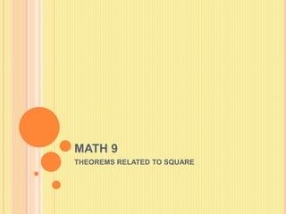 theorems on square.pptx