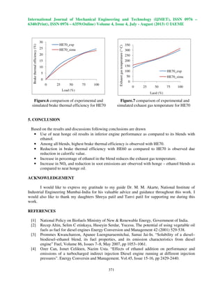 Theoretical analysis of compression ignition engine performance fuelled ...