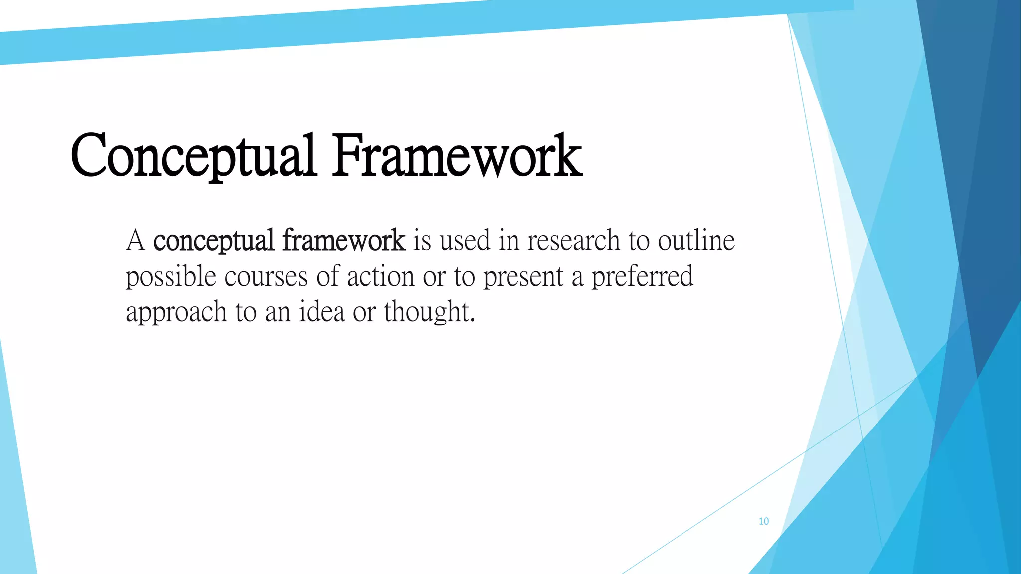 Theoretical and conceptual framework | PPTX